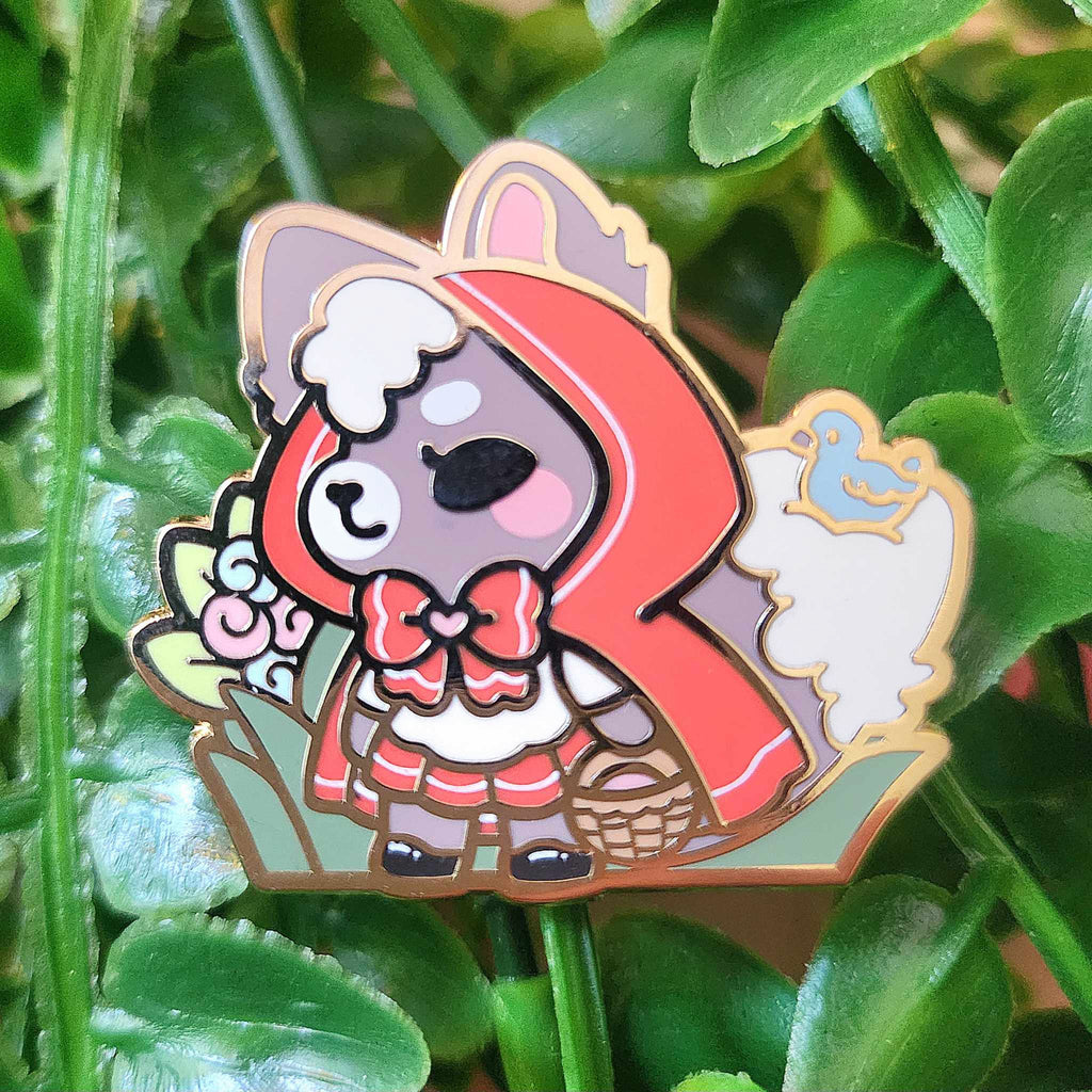 RED RIDING WOLF PIN – appleminte