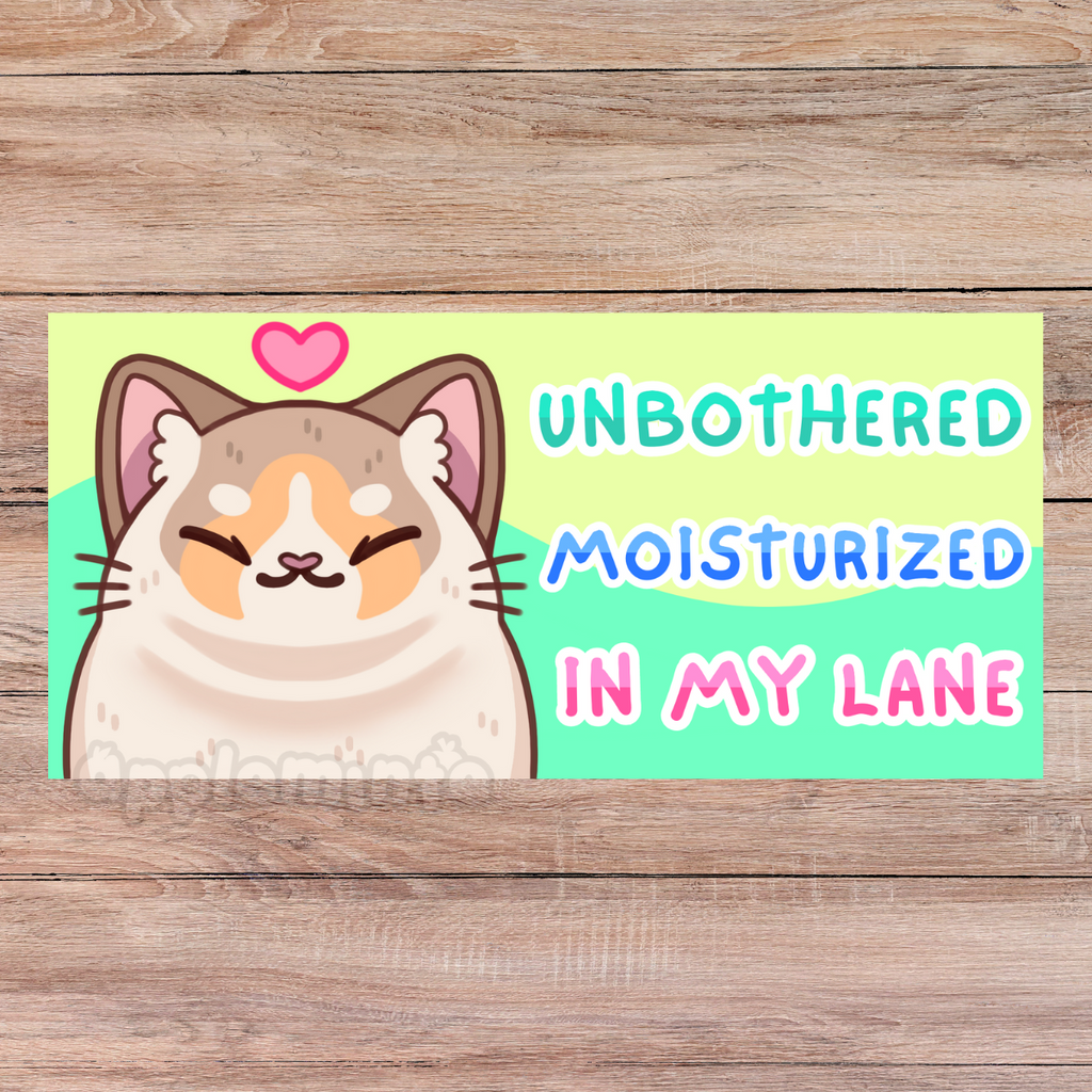 UNBOTHERED BUMPER STICKER – appleminte