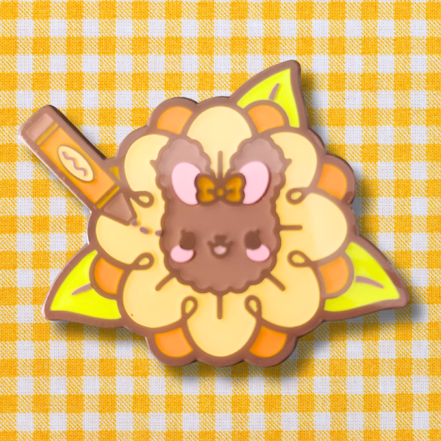 Crayon Bunny Pin – appleminte